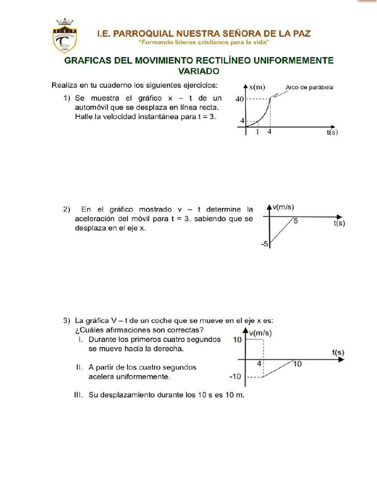 Práctica de Mruv | PDF