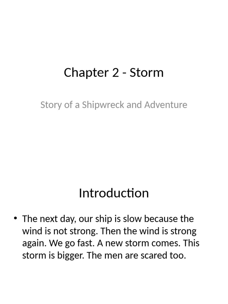 Chapter 2 Storm Story | PDF