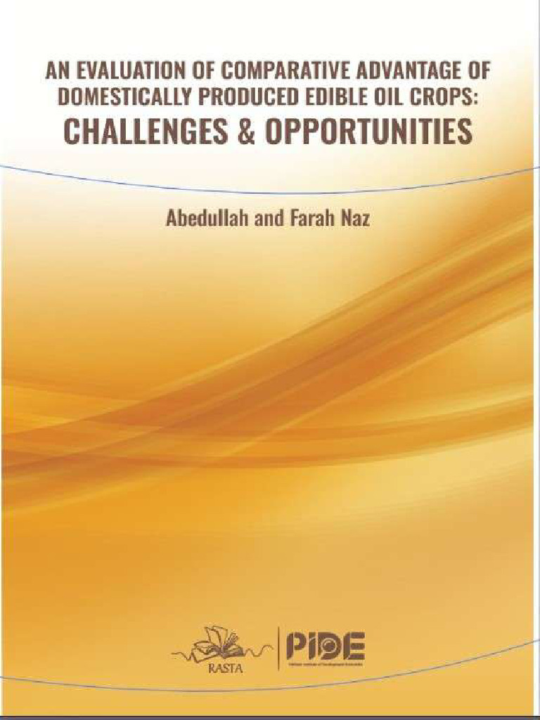 RR An Evaluation of Comparative Advantage of Domestically Produced ...