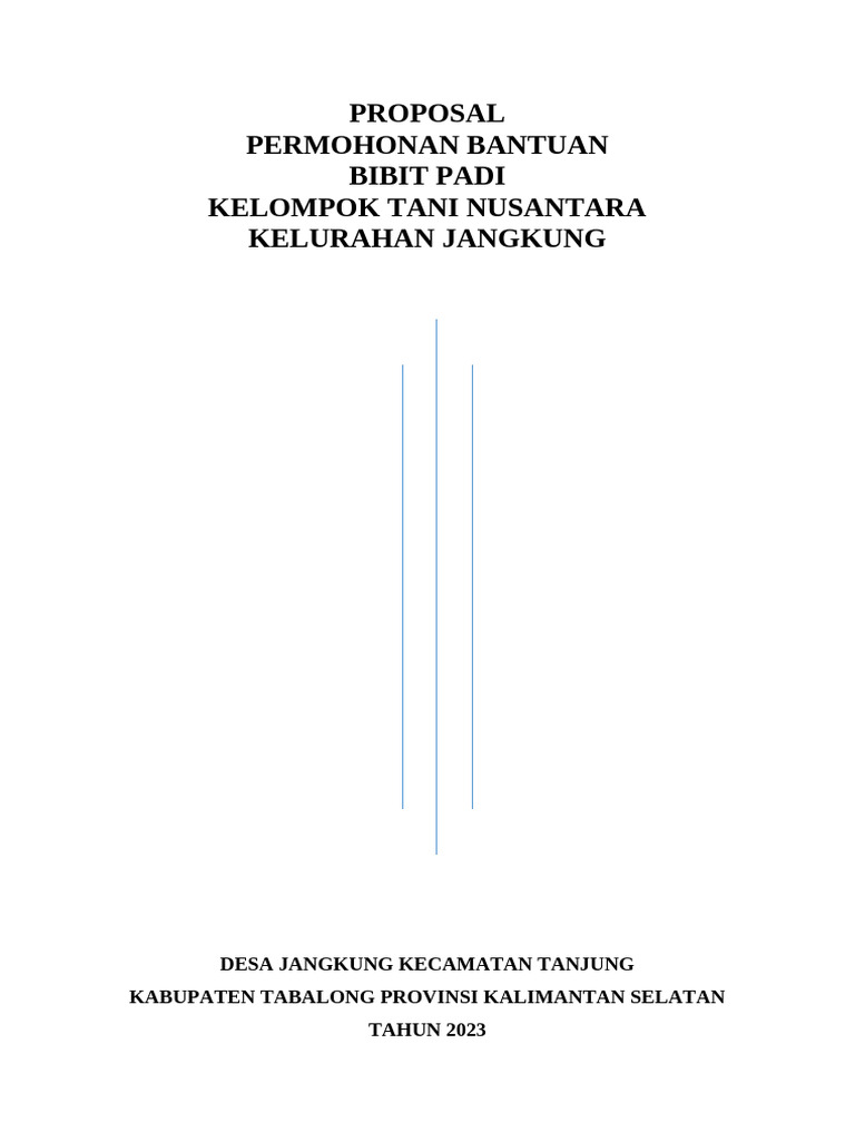 Proposal Kelompok Tani Nusantara | PDF