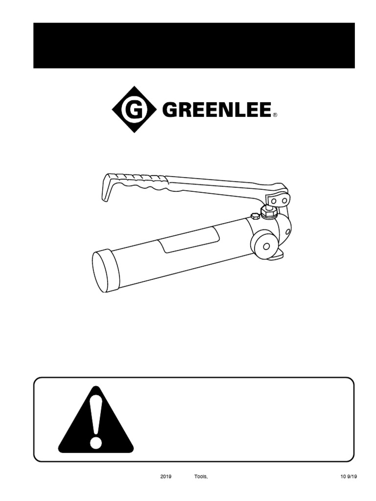 767-A-M2 Hand Pump Lever Hole Making Tool USA Made Greenlee 767-A-M2 ...