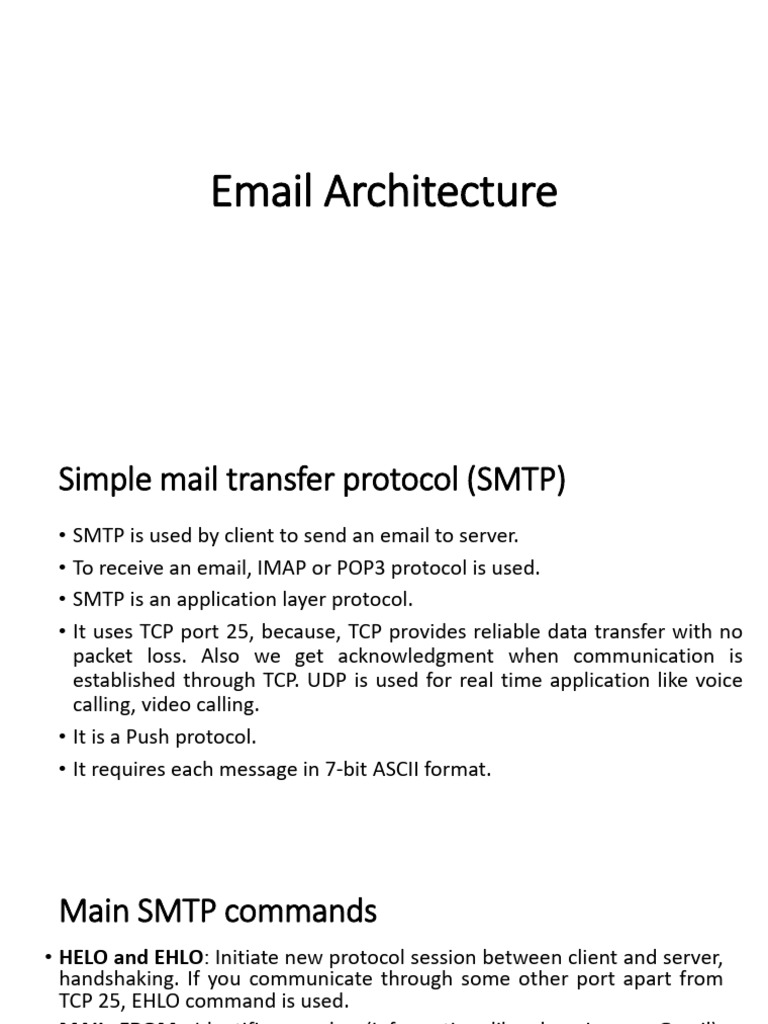 Email Architecture | PDF