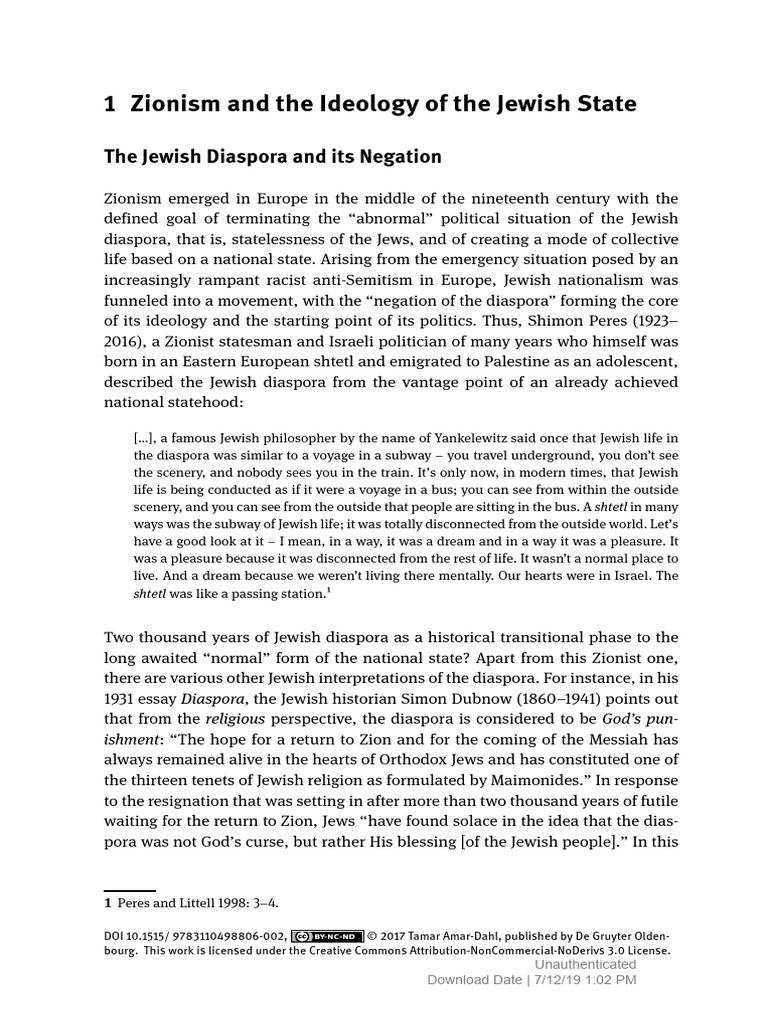 Zionist Israel and The Question of Palestine Zionism and The Ideology ...