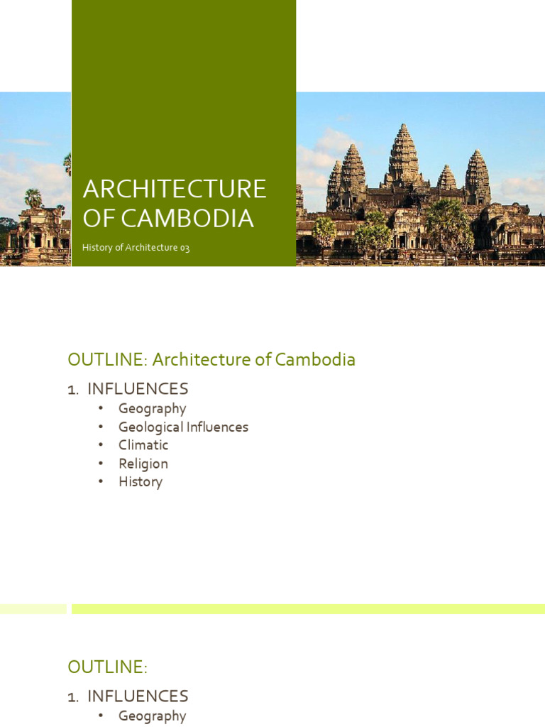 Architecture of Cambodia Presentation | PDF