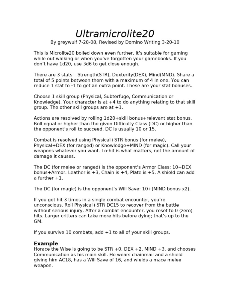 Ultramicrolite 20 | PDF