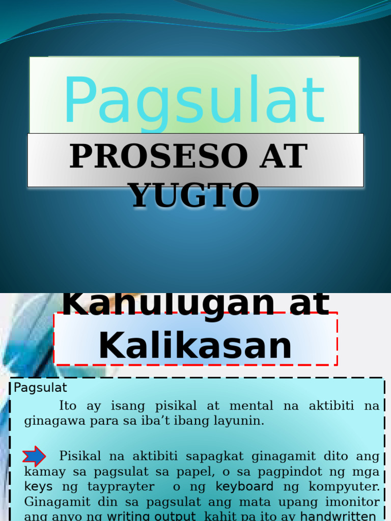 Aralin 2 Proseso NG Pagsulat | PDF