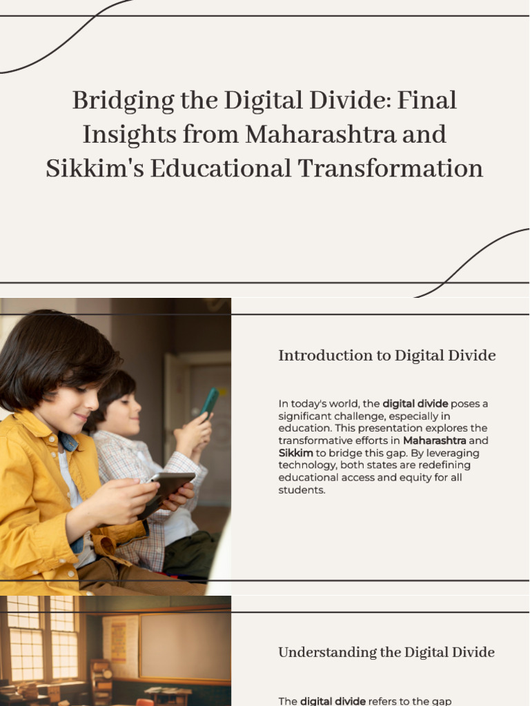 Slidesgo Bridging the Digital Divide Final Insights From Maharashtra and Sikkims Educational ...