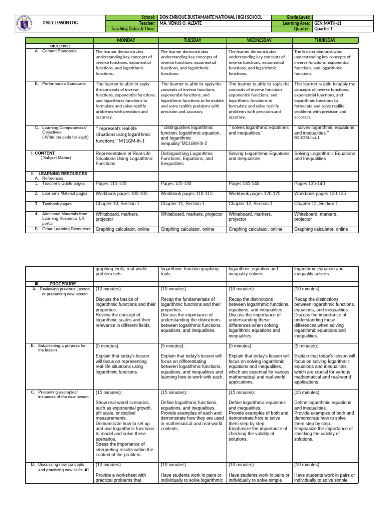 Gen Math-11 Q1 WK8 | PDF