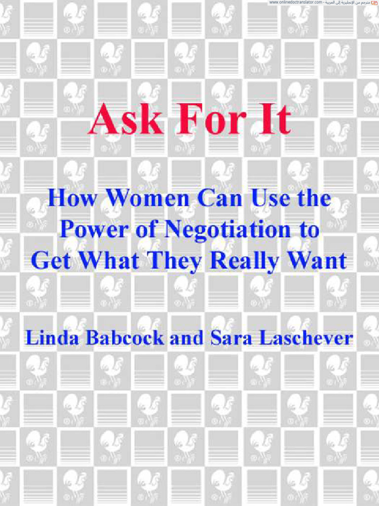 Ask For It How Women Use... | PDF | Self-Improvement | Wellness