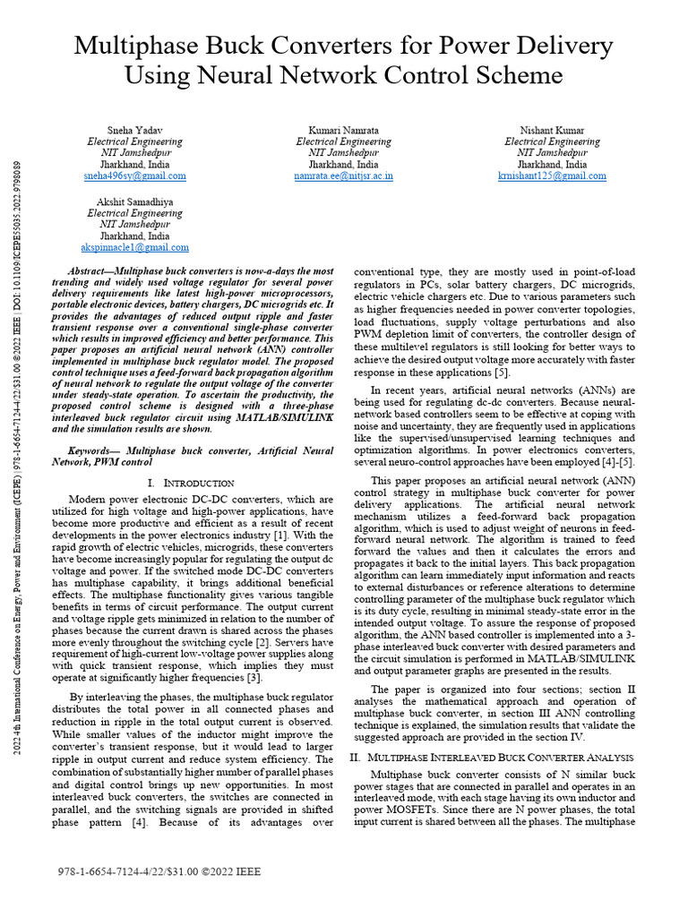 Multiphase_Buck_Converters_for_Power_Delivery_Using_Neural_Network_Control_Scheme-1 | PDF