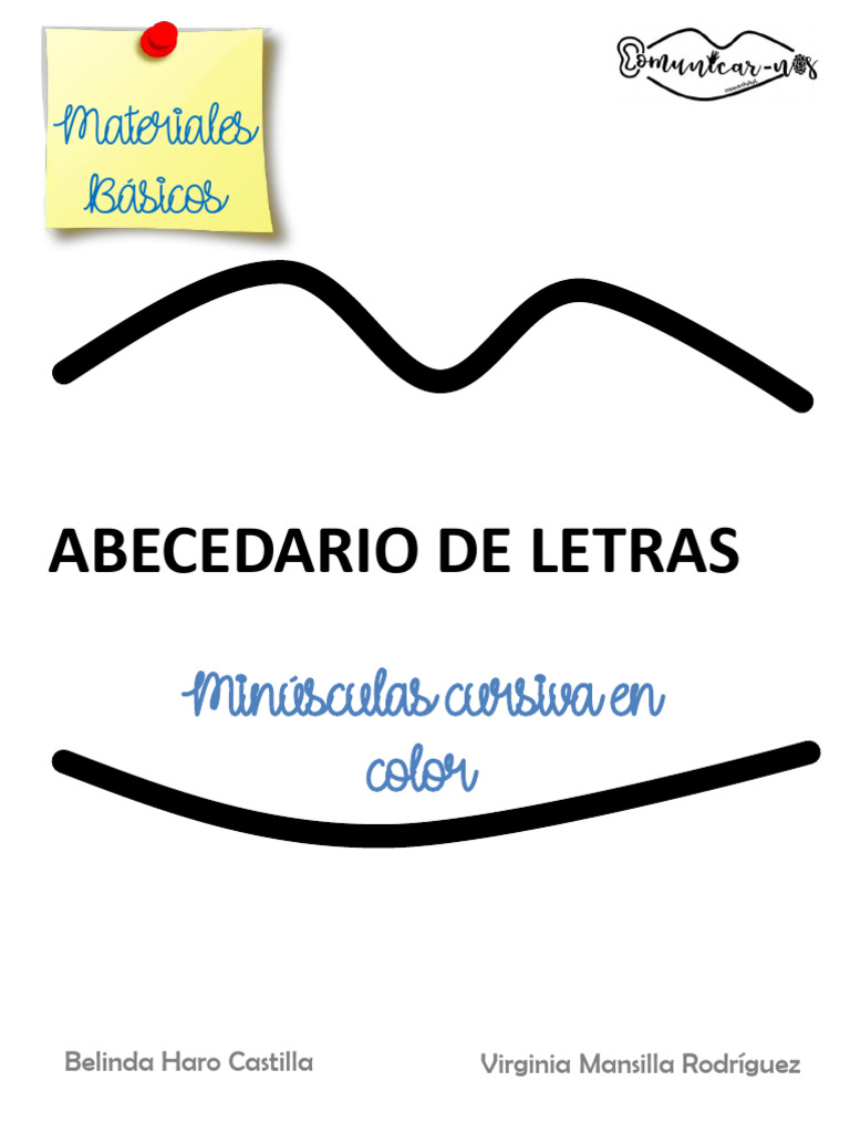 Abecedario Sonidos Color Cursiva Minuscula Grande | PDF