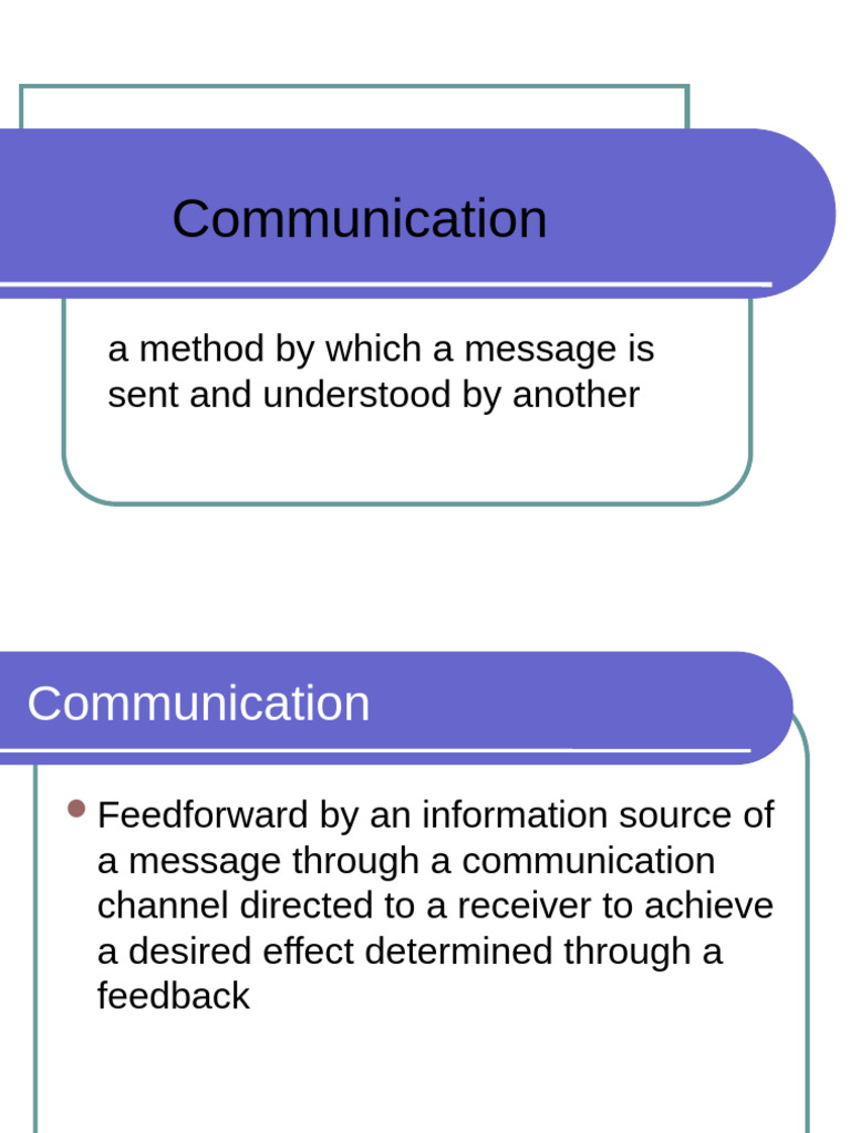 Communication | PDF