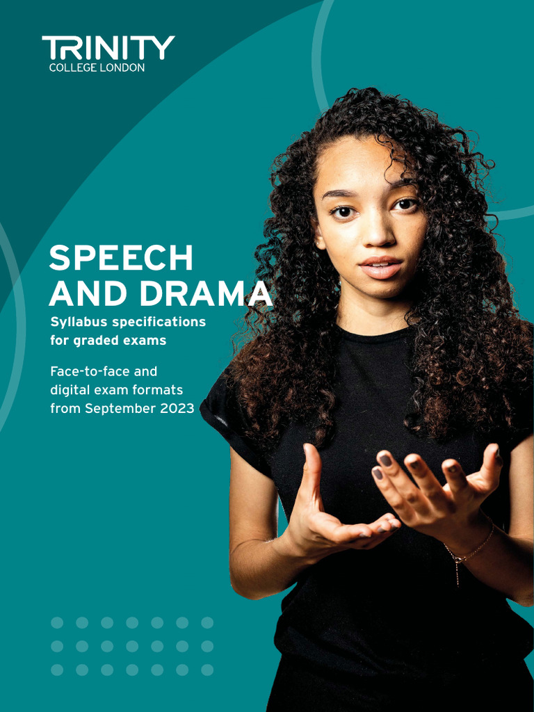 Trinity Speech and Drama Syllabus Specifications | PDF
