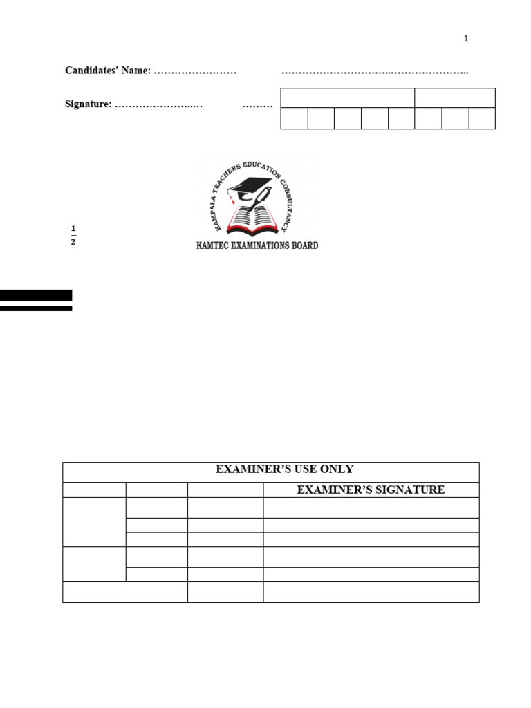 Ent Paper 1 o Level | PDF