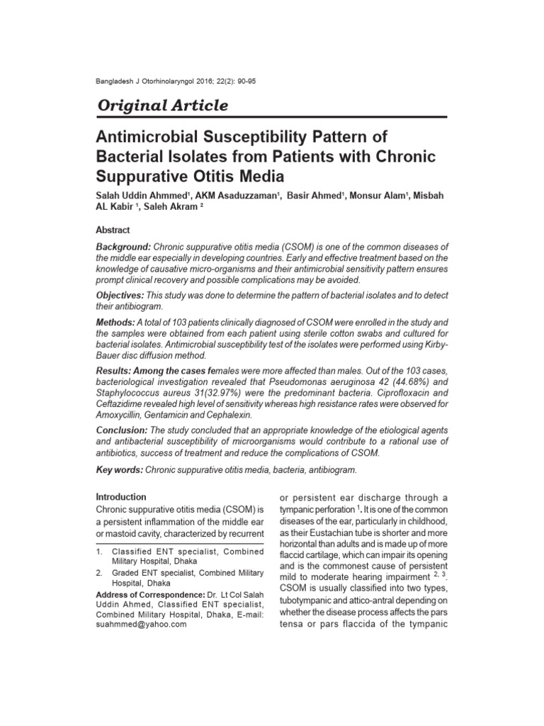 Antimicrobial Susceptibility Pattern of | PDF