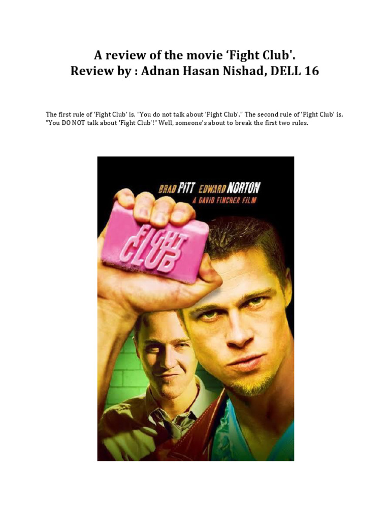 Fight Club Review | PDF