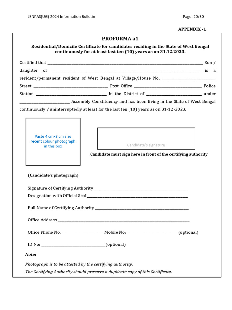 Jenpas 2024 Format | PDF