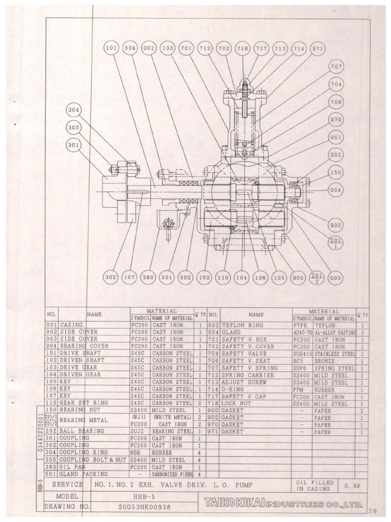 Drawing List WXH VALVE LO DRIVE PUMP | PDF