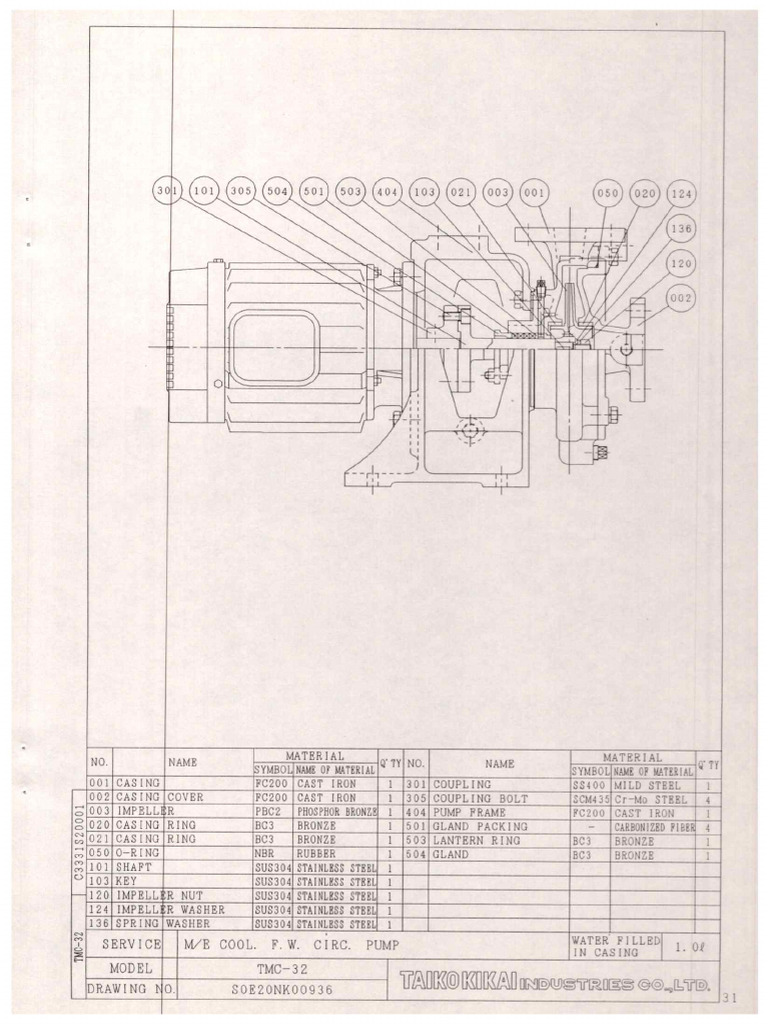 Drawing List Me Cool FW Circ Pump | PDF
