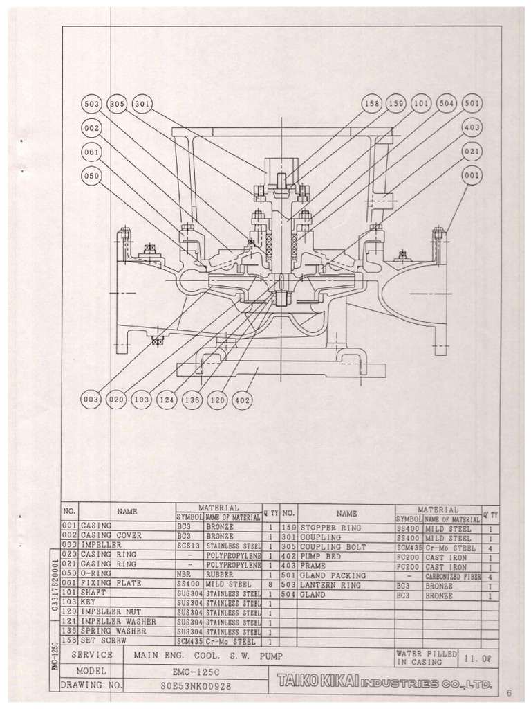 Drawing List ME COOL SW PUMP | PDF