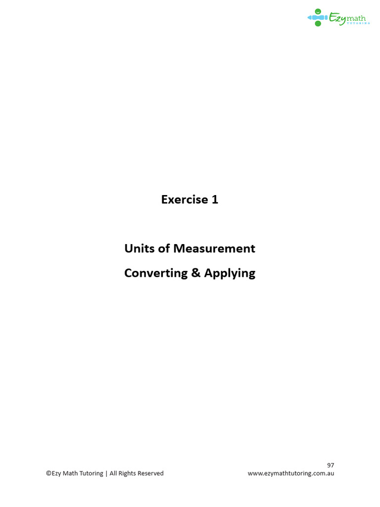 Year 5 Maths - Measurement - Length - Area + Units of Measurement Converting - Applying ...