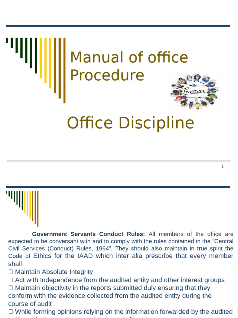 Office Discipline and Conduct Rules Guide | PDF | Mortgages | Debt