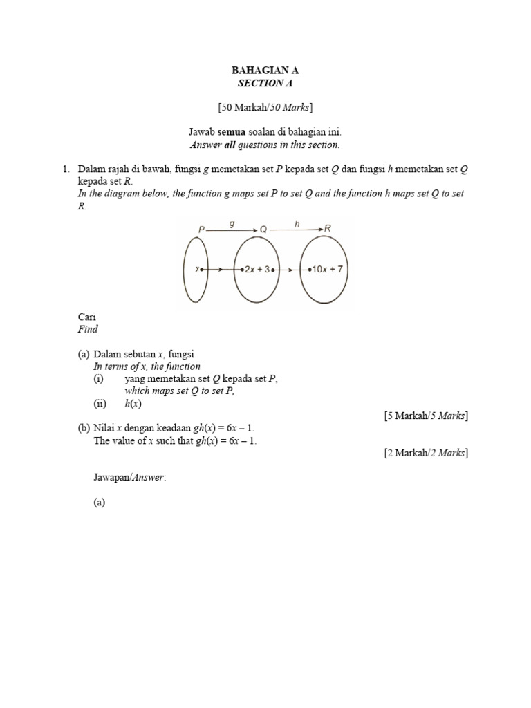 Add Math F4 Paper 2 | PDF