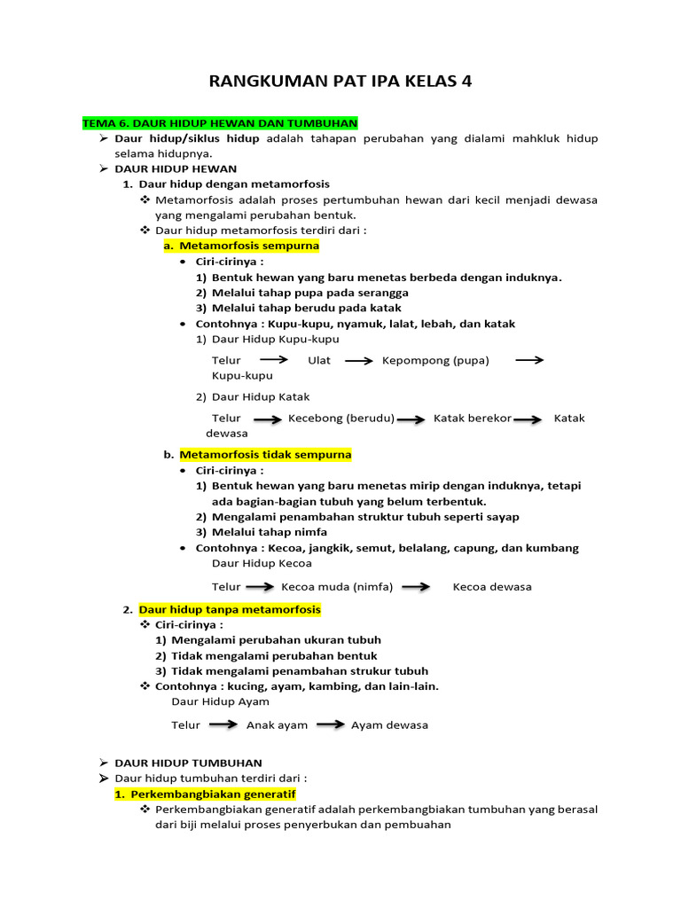 Rangkuman Pat Ipa | PDF