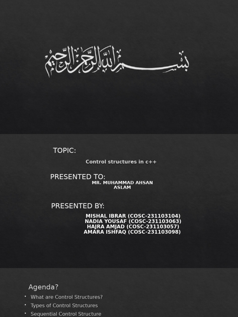 Control Structures | PDF