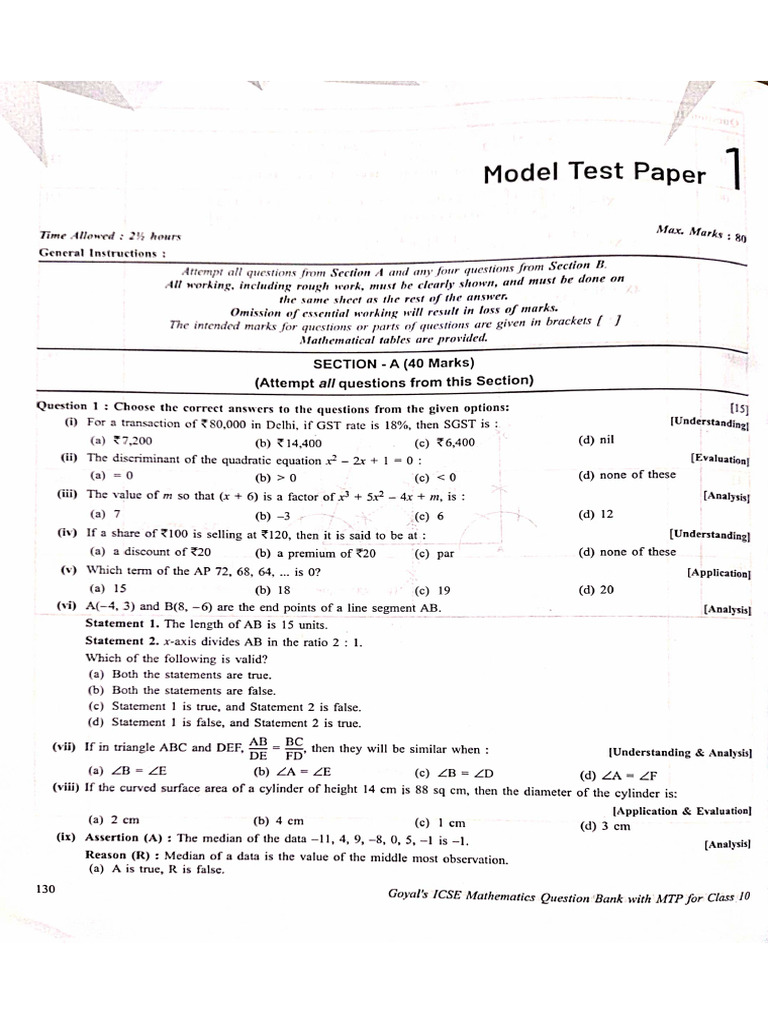 Maths Unsolved 5 Papers | PDF