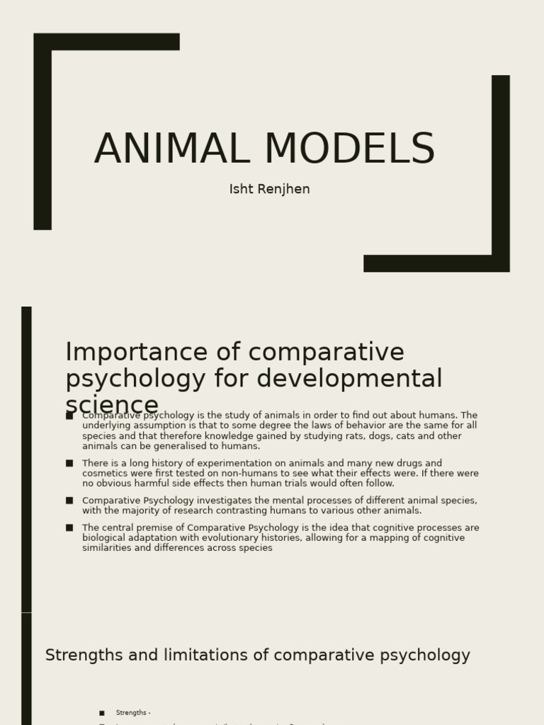Animal Models | PDF