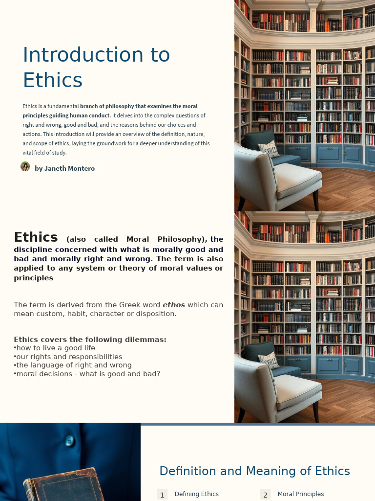 Introduction To Ethics | PDF
