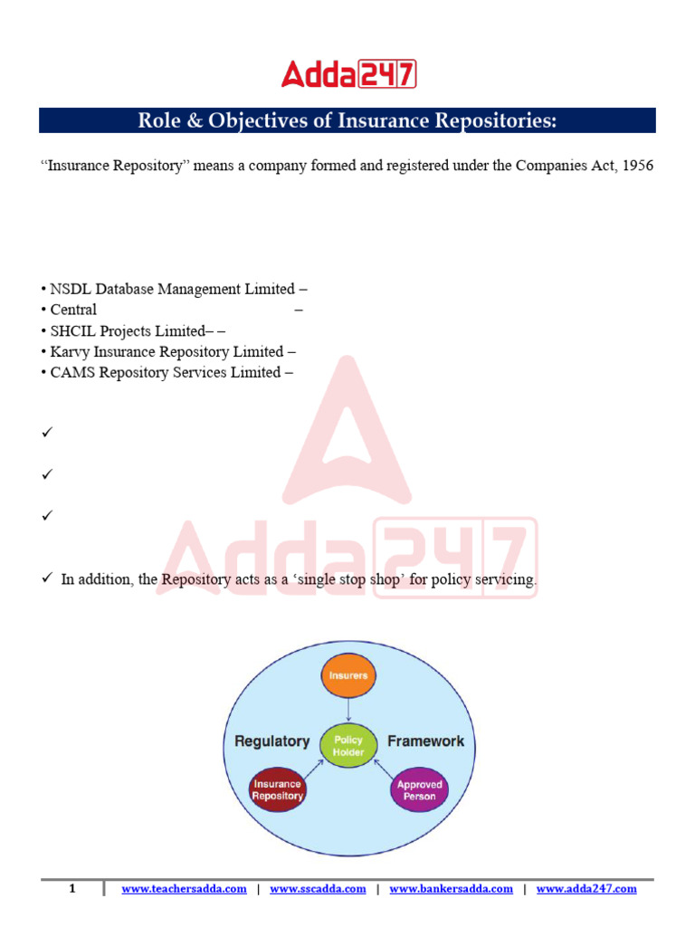Insurance Repositories 1 File | PDF