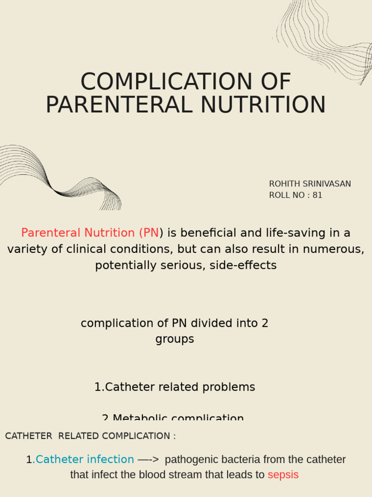 Complication of TPN | PDF