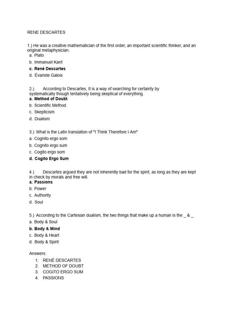 GE1 Report Answer Key | PDF