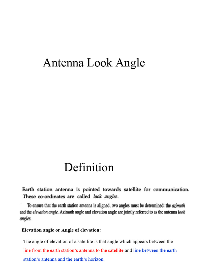 Antenna Angle | PDF