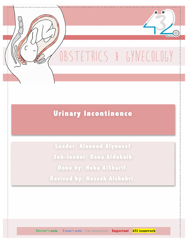 13 - Urinary Incontinence | PDF