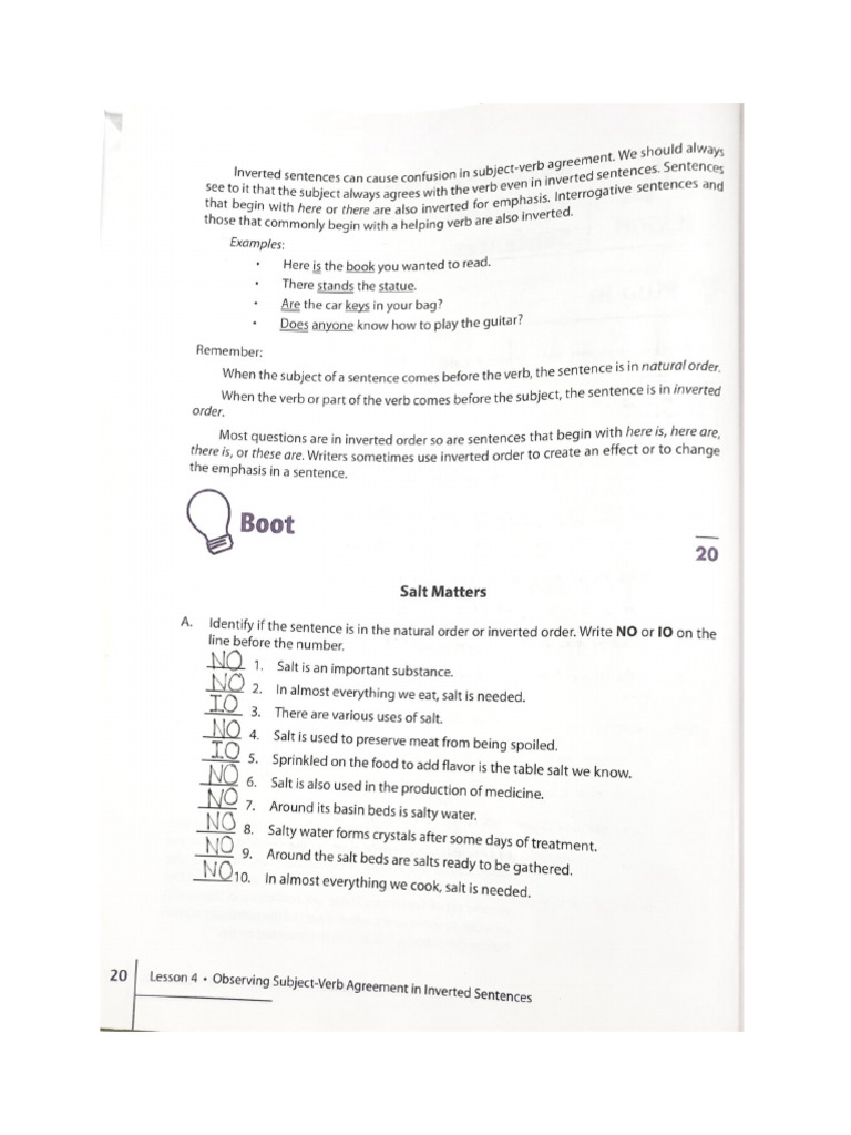 Lesson 6 - Textbook Exercises | PDF