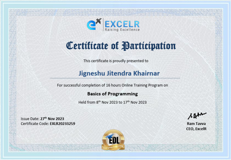 ExcelR-FOFY-Darshan Sanjay Thakare-3259 | PDF