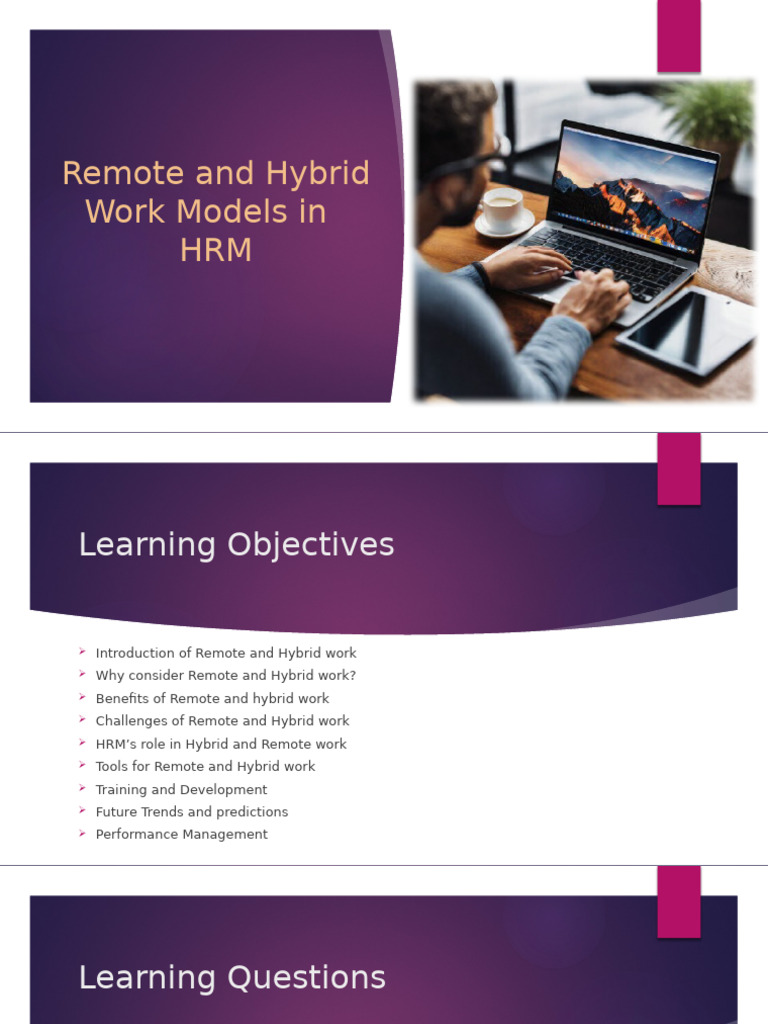 03.remote and Hybrid Work | PDF