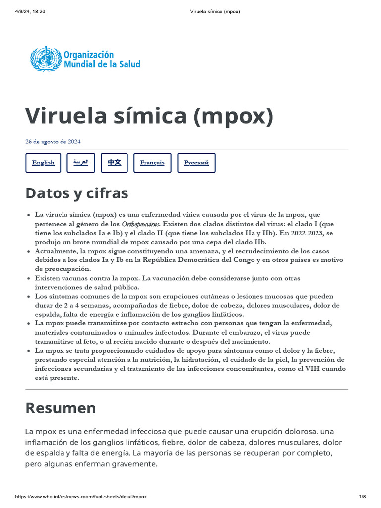 Mpox OMS | PDF