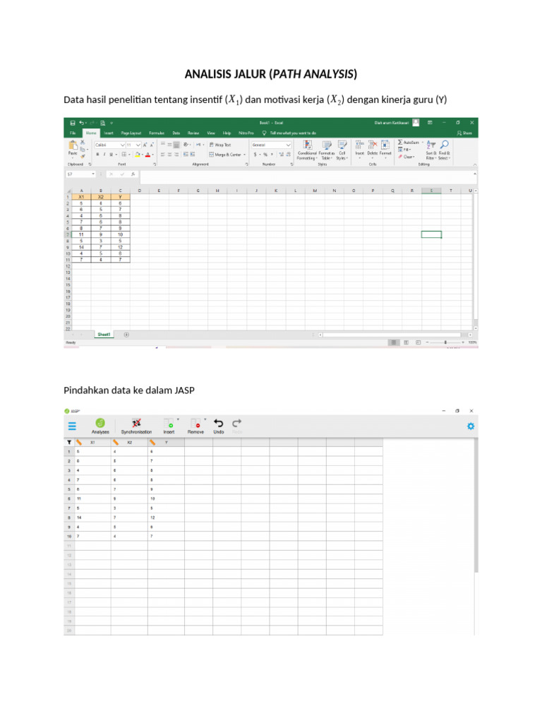 Analisis Jalur Jasp | PDF