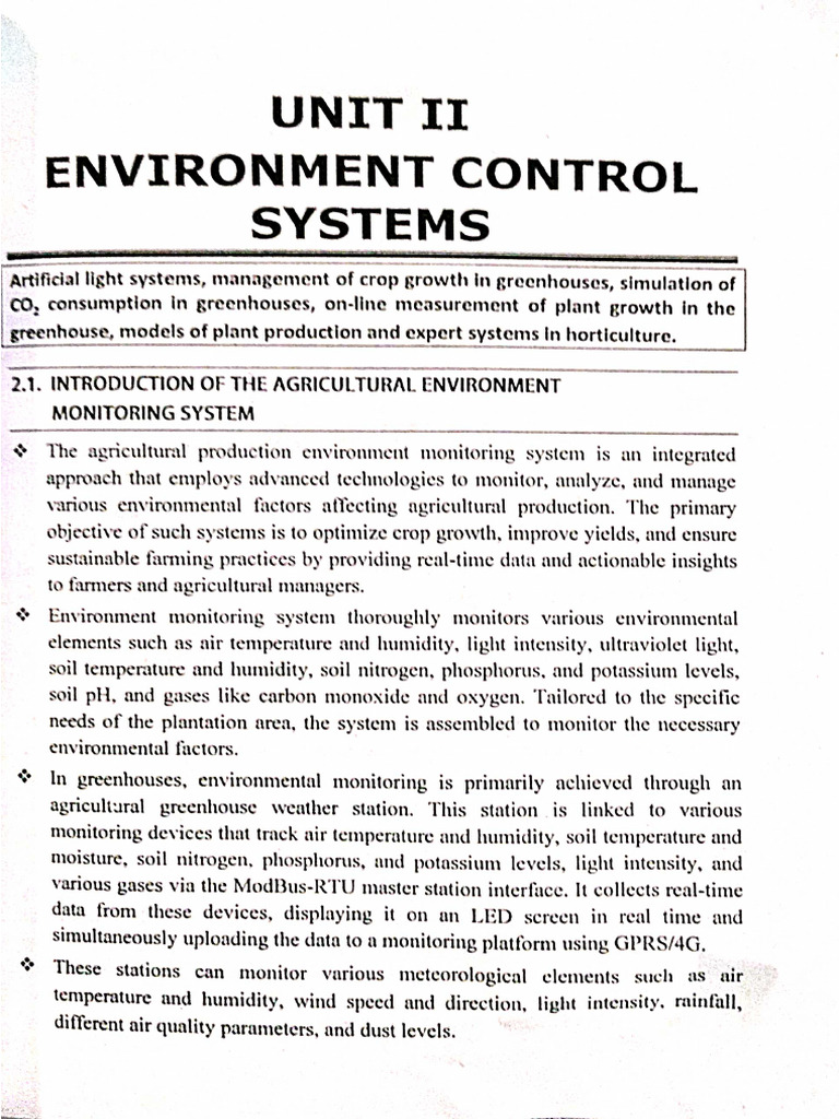 IT in Agriculture System Unit 2 | PDF