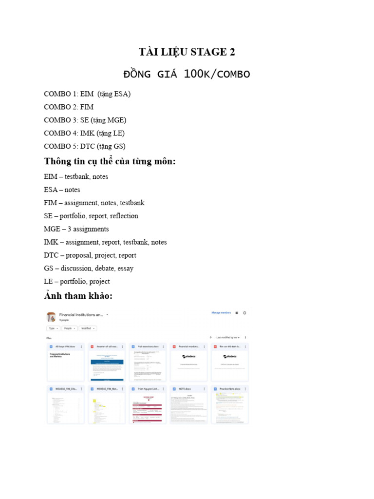 TÀI LIỆU STAGE 2 | PDF