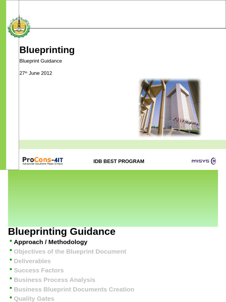 IDB GBEST Blueprinting Guide v09 | PDF