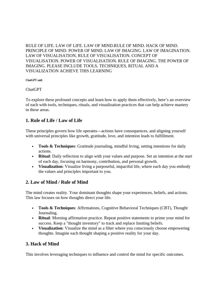 Rule of Life | PDF