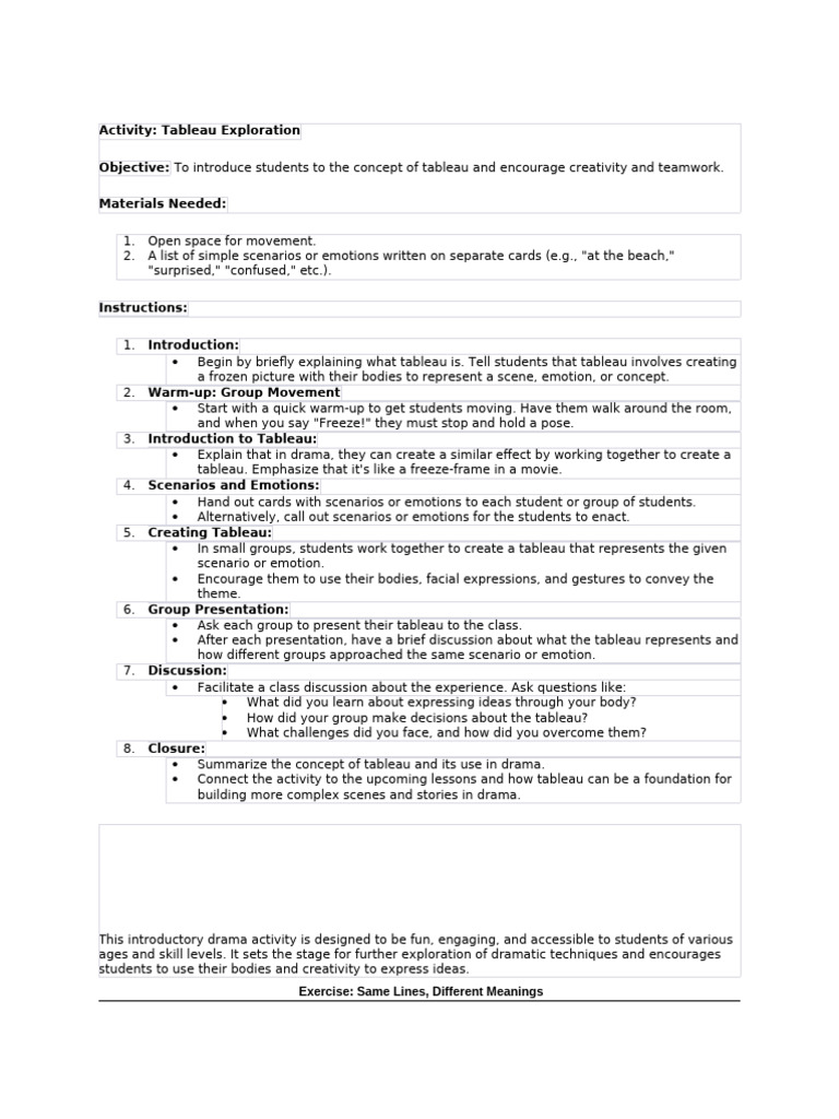Activity Tableau Exploration | PDF