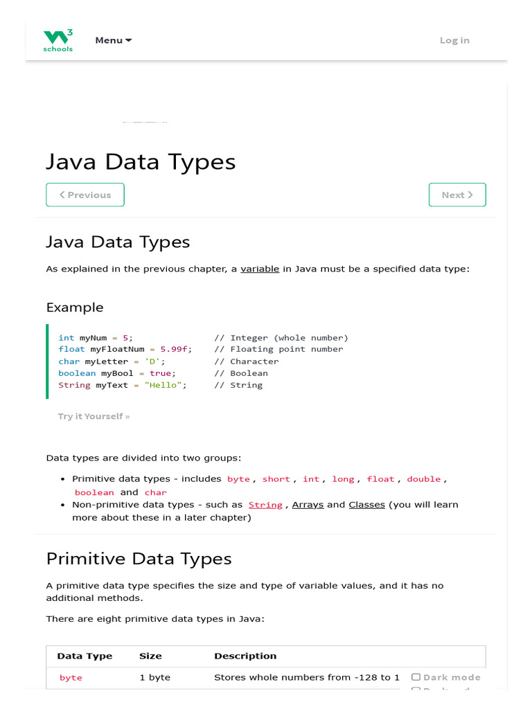 Data Types | PDF