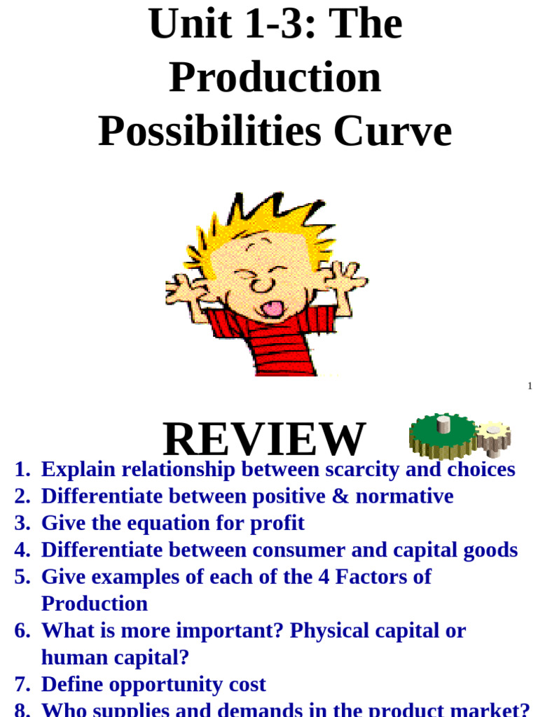AP Micro 1-3 Production Possibilities Curve | PDF