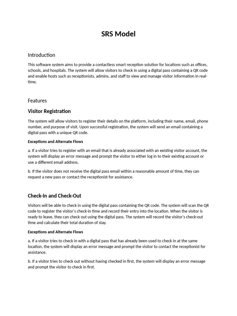 SRS Model | PDF